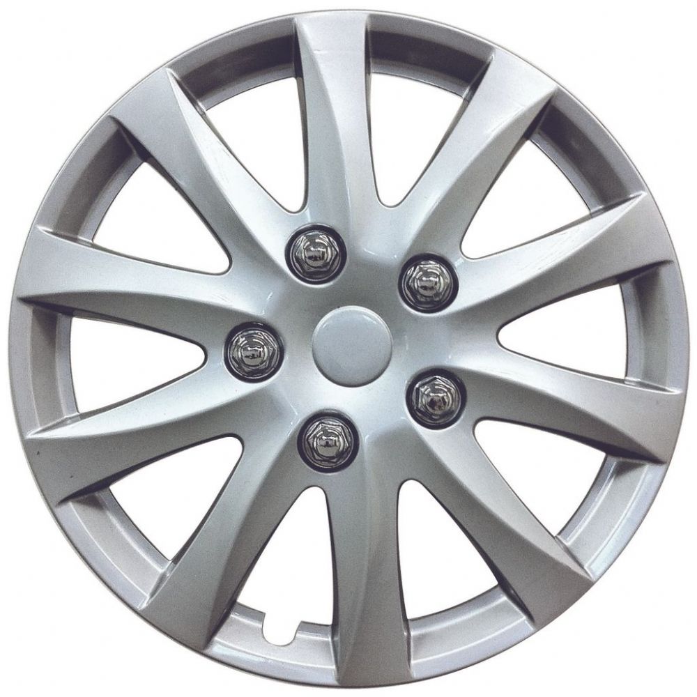 16" Silver Phoenix Multi Spoke Car Wheel Trims Hub Caps Covers Set
